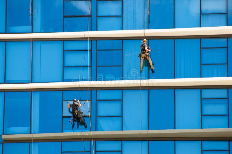 Windows Cleaning editorial photo. Image of high, bucket - 217363901