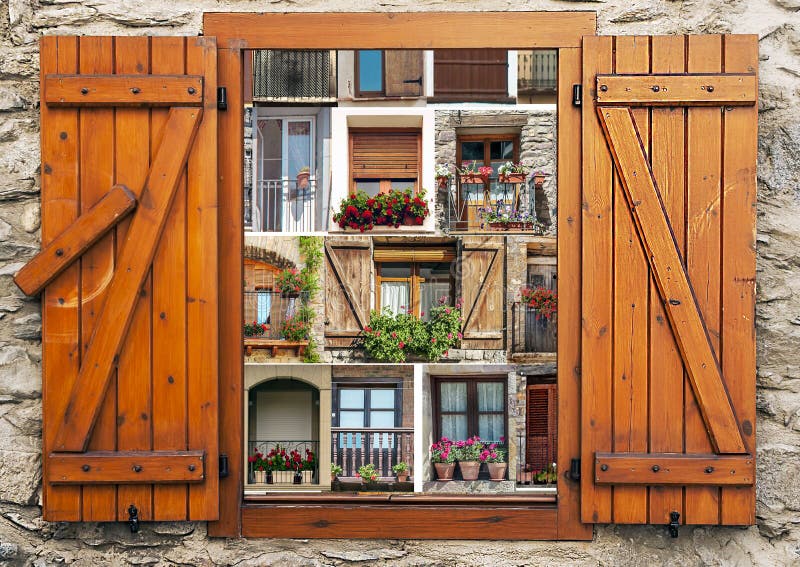 Facade of windows stock photo. Image of design, entrance - 195799904