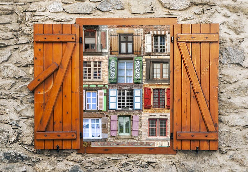 Windows collage stock image. Image of flower, view, front - 11119407