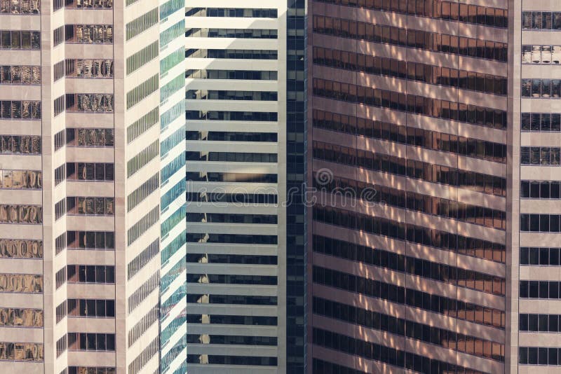 Windows Composition - Downtown of Calgary Stock Image - Image of ...