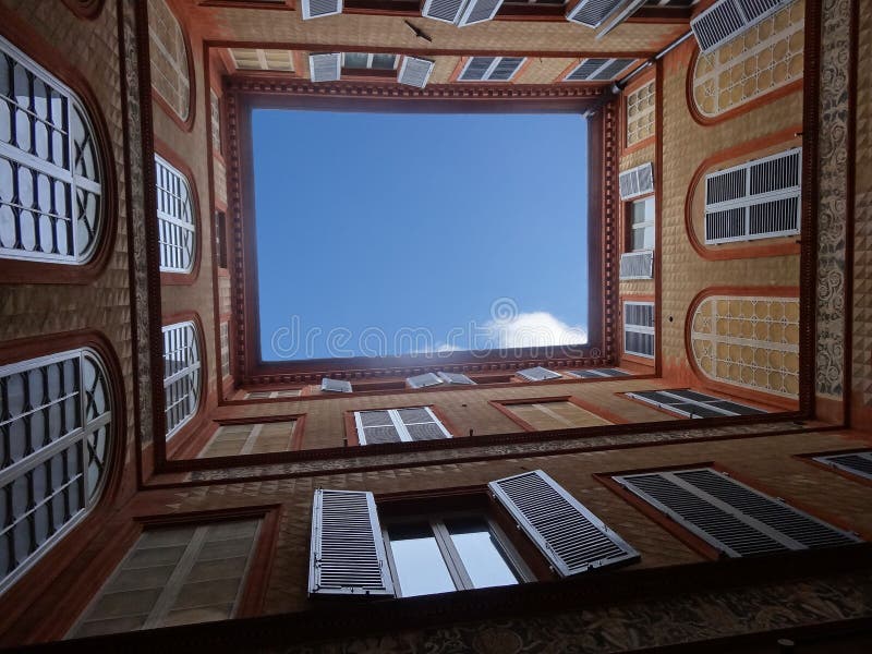 Windows in a courtyard stock photo. Image of siena, toscana - 64782238