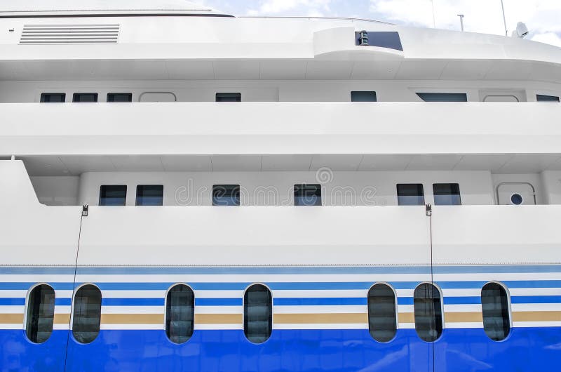 The Windows of a Cruise Ship. Stock Photo - Image of ship, liner: 120503006