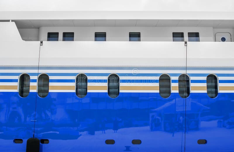 Windows of the Cruise Liner. Stock Image - Image of travel, exterior ...