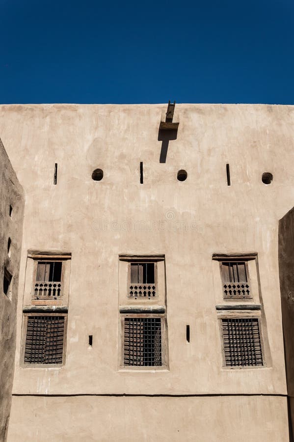 Windows on desert fort stock photo. Image of bars, lines - 37642580