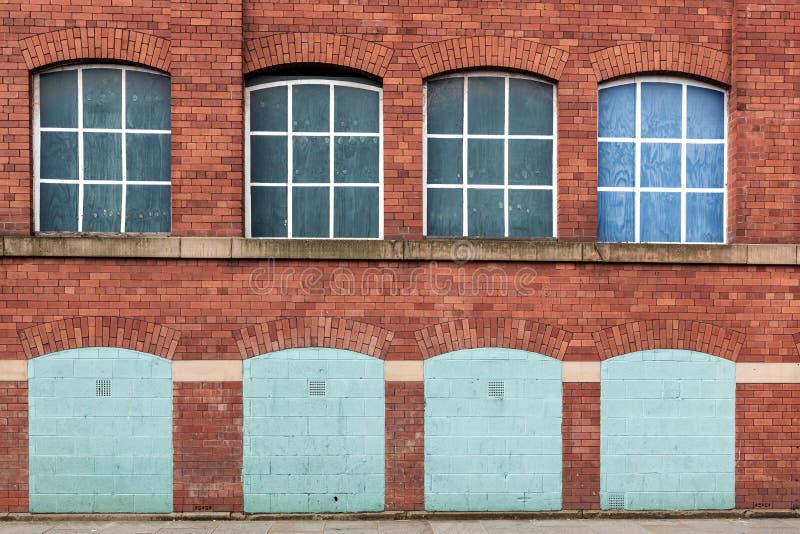 Windows,doors and Brick Wall Stock Photo - Image of glass, brickwork ...