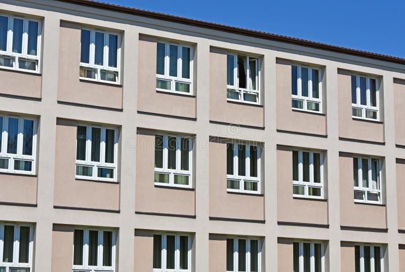 Windows of the Elementary School Building Stock Photo - Image of window ...