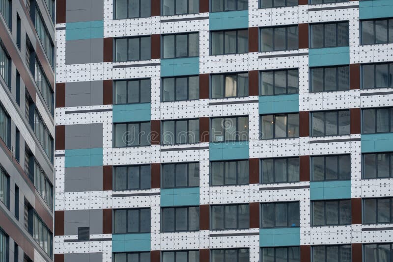 Windows on the Facade of a Modern Building. Stock Photo - Image of ...