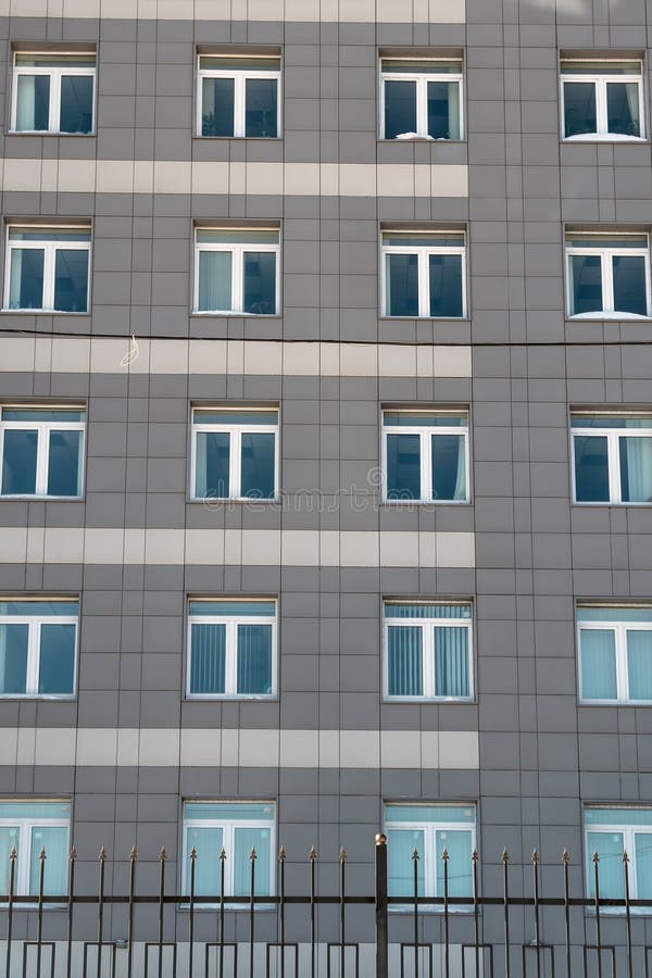 Windows on Facade of a Multi-storey Building Stock Photo - Image of ...