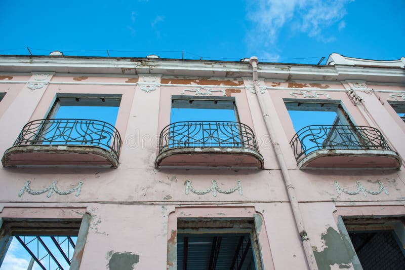 The Windows Face the Sky. Roofless Building Stock Image - Image of ...