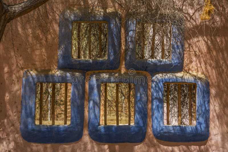 Windows on fence stock photo. Image of construction - 230793686