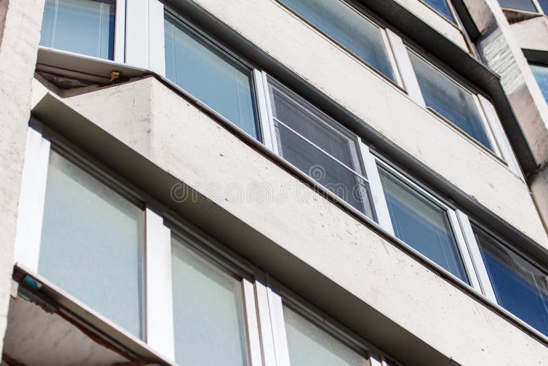 The Windows of the Floors in the Building As a Background Stock Photo ...