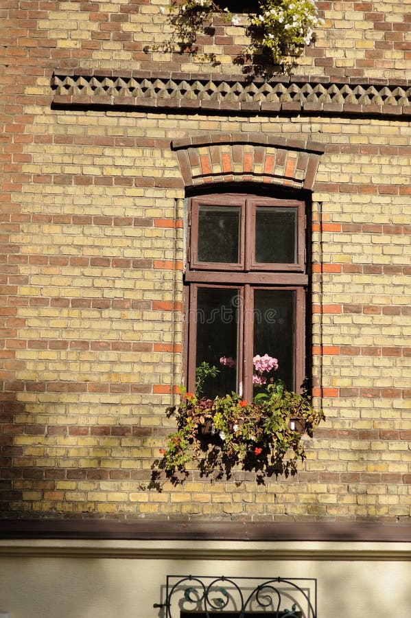 Windows with flowers stock image. Image of flowers, stone - 38935819