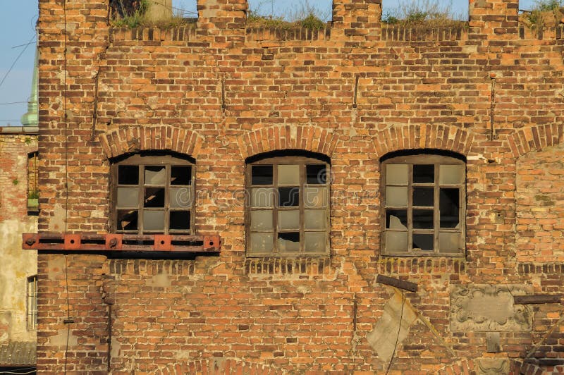 Windows in Gdansk, in Poland Stock Image - Image of building, texture ...