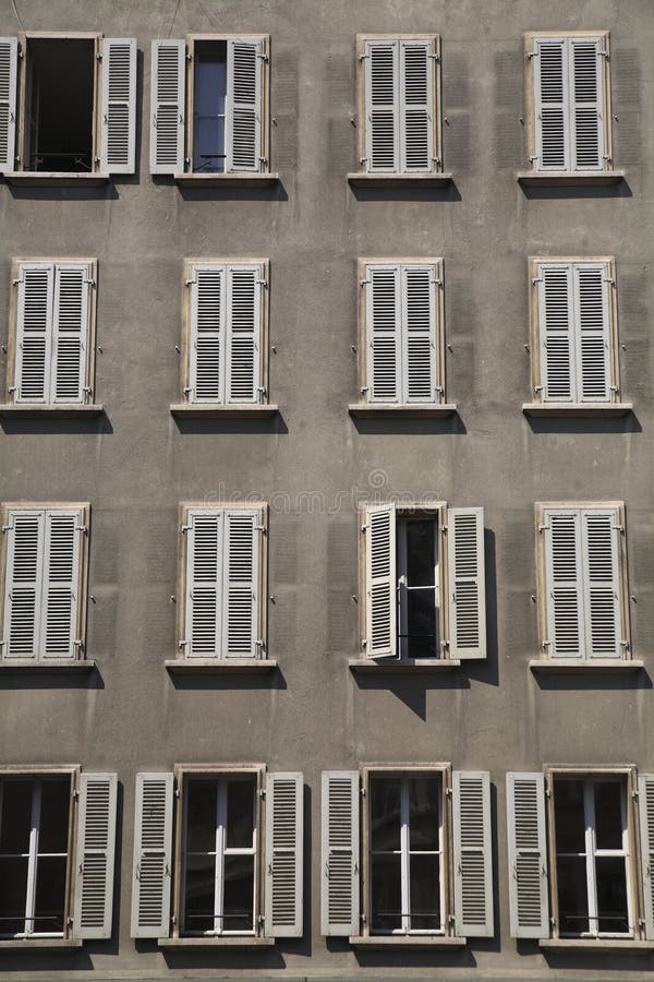 Windows, Geneva. stock image. Image of shutter, house - 18660307