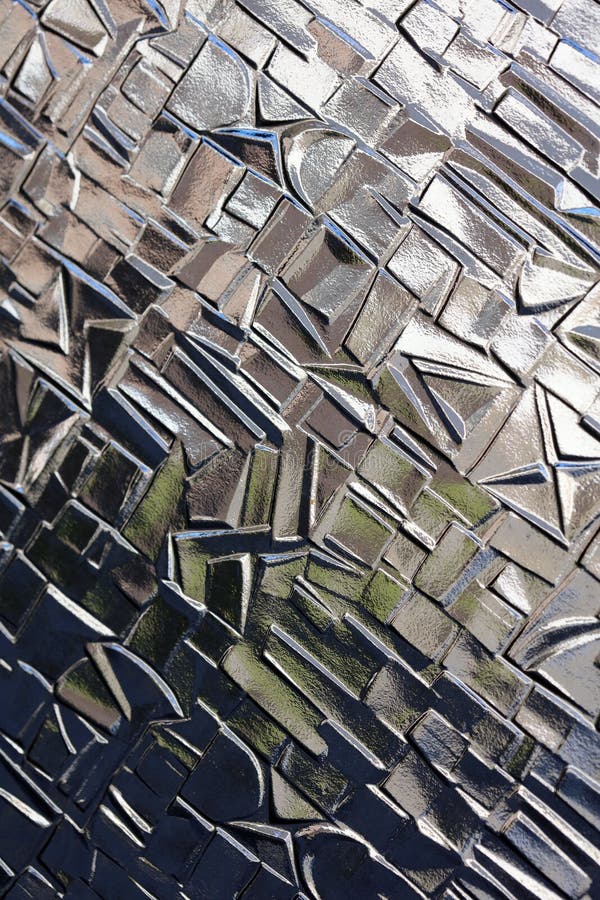 Windows Glass with Cubes and Triangles Decorated Background High ...