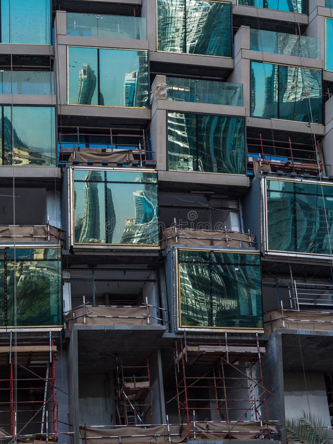 Windows Glass Pattern of Construction Building Stock Photo - Image of ...