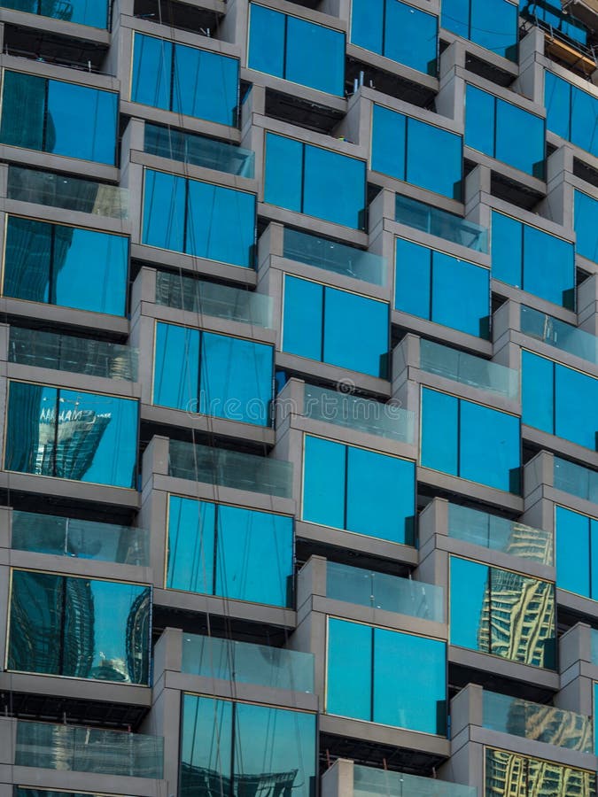 Windows Glass Pattern of Construction Building Stock Photo - Image of ...