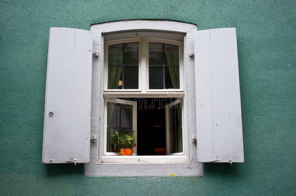 Windows on Green stock photo. Image of shutter, home - 22365282