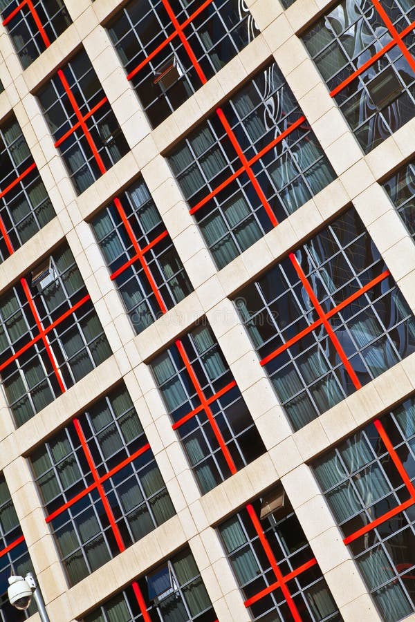 Windows of a High Rise Building Stock Photo - Image of geometric ...
