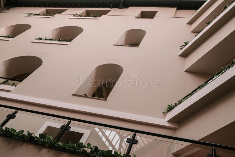 Windows of the hotel stock image. Image of commercial - 138739975