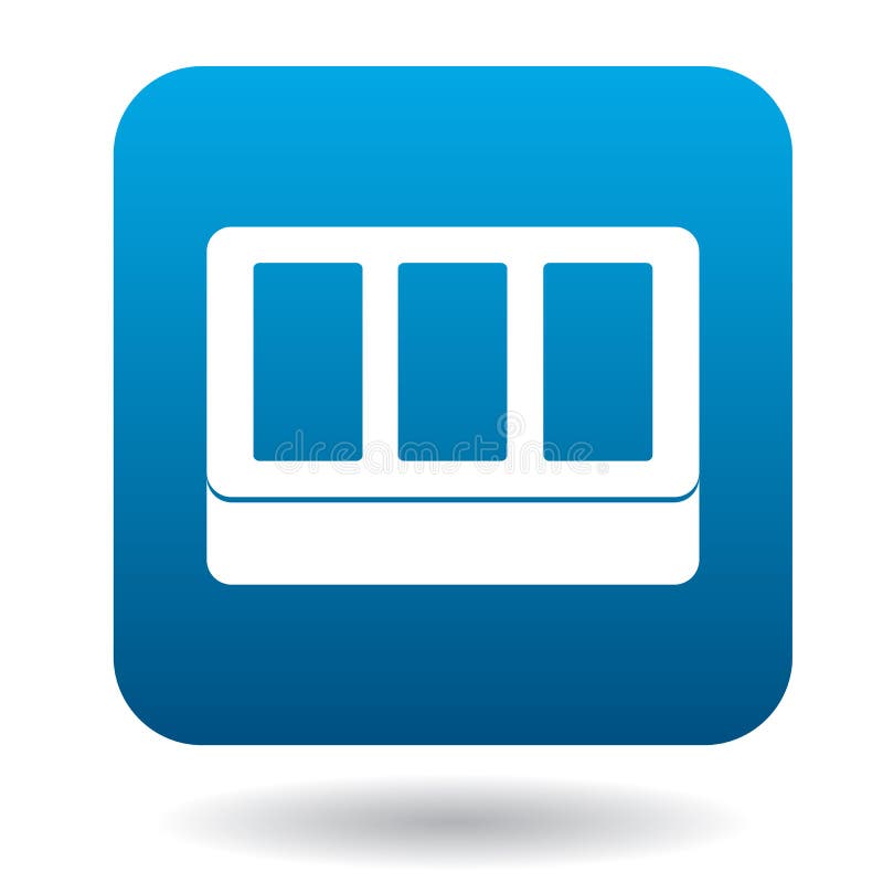 Windows in House Icon, Simple Style Stock Vector - Illustration of ...