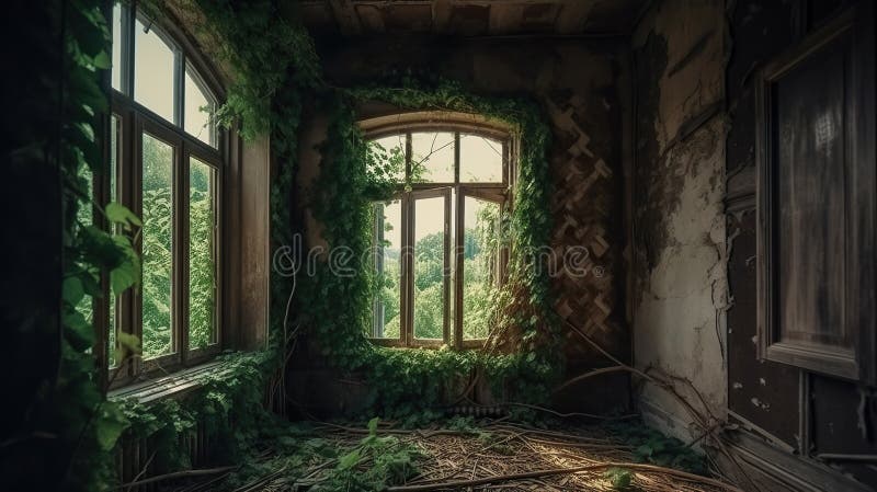 Overgrown Building Stock Illustrations – 654 Overgrown Building Stock ...
