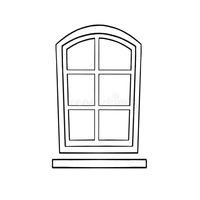 Windows House Style Isolated Icon Illustration Symbol Stock ...