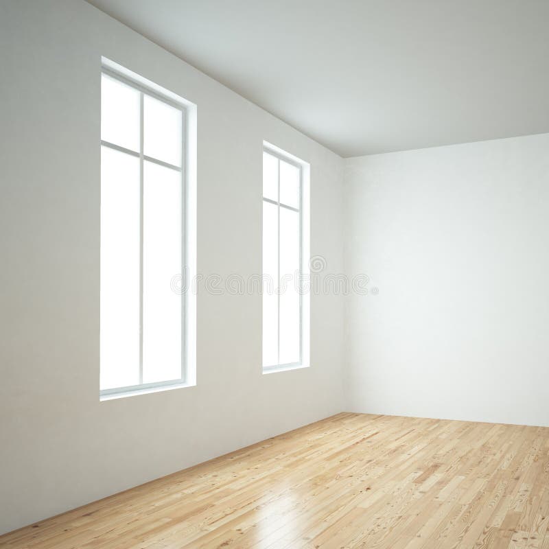 Windows i tomt rum stock illustrationer. Illustration av vitt - 37150899