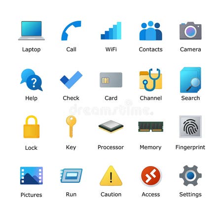 Windows 11 Icons Stock Illustrations – 18 Windows 11 Icons Stock ...