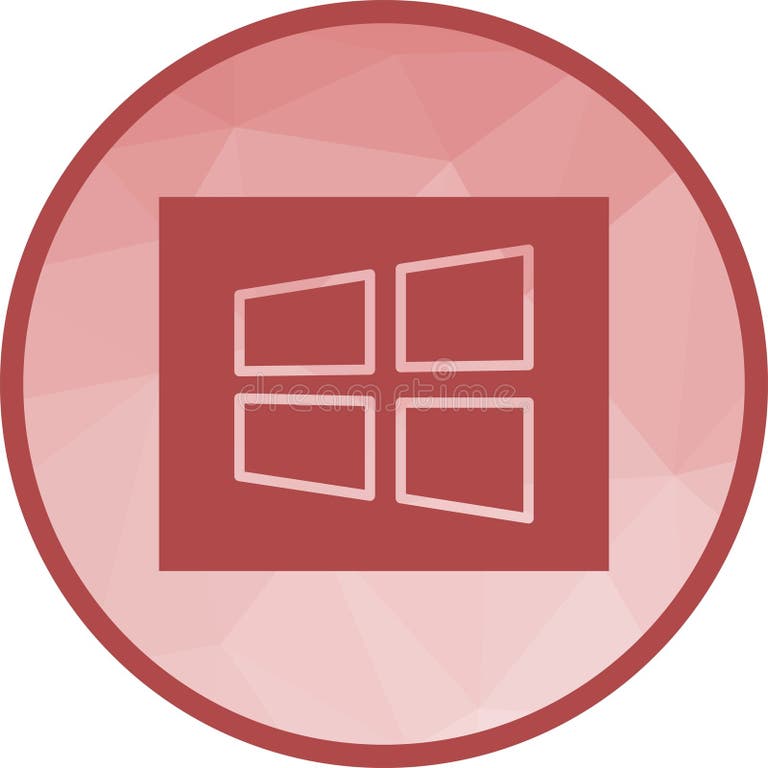 Windows icon vector image. stock vector. Illustration of browser ...