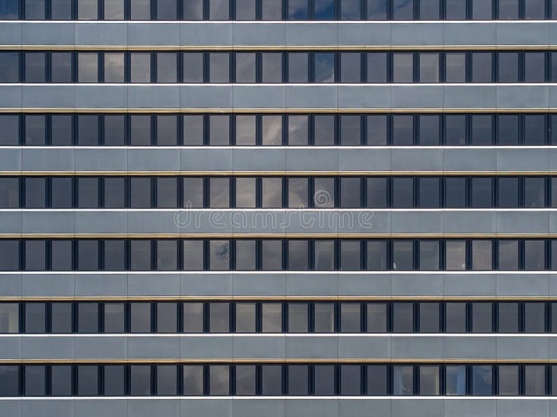Only Windows Isolated on a Modern Skyscraper Facade Stock Image - Image ...
