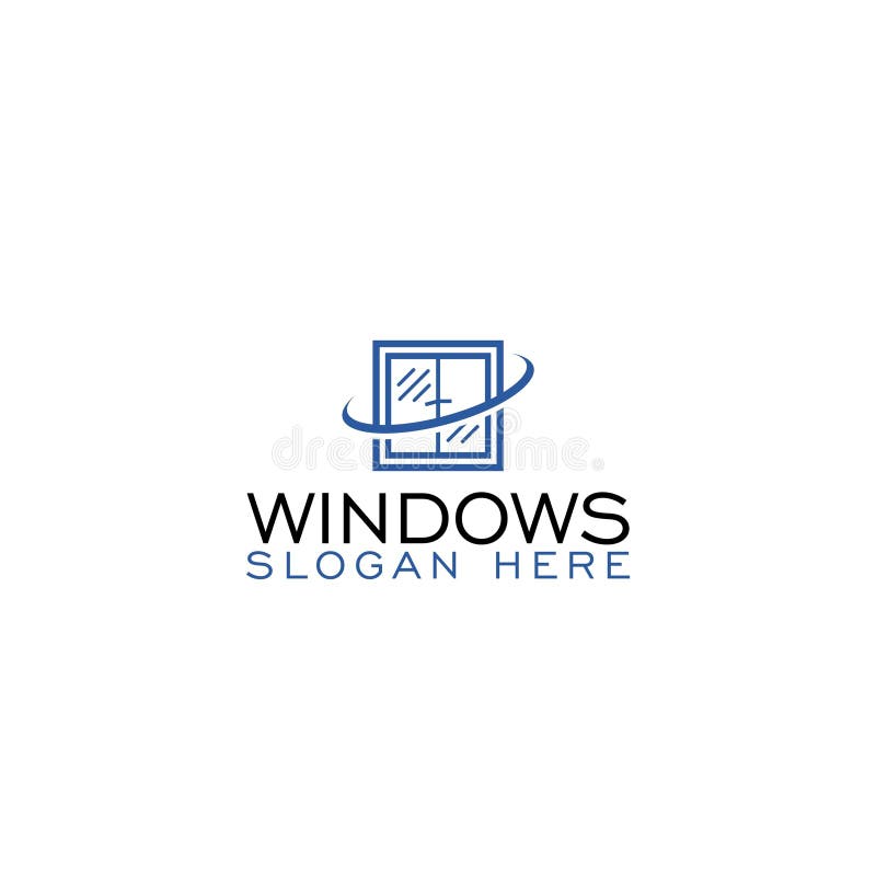 Windows Logo Design Template. Set Icons in Color Circle Buttons Stock ...