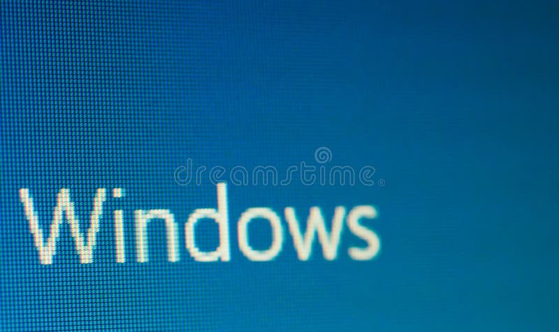Windows logo screenshot editorial stock image. Image of editorial ...
