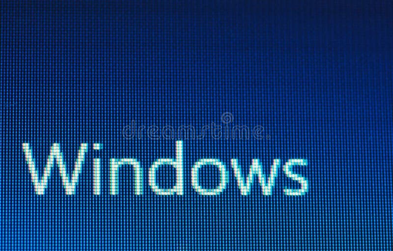 Windows logo screenshot editorial photo. Image of system - 289564851