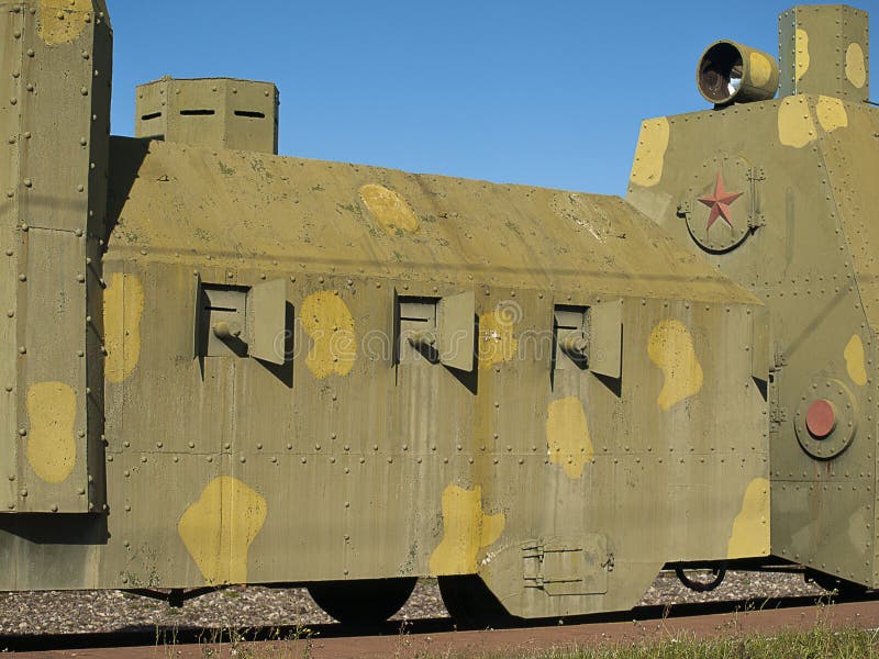 Windows for Machine Guns on Armored Train Stock Image - Image of ussr ...