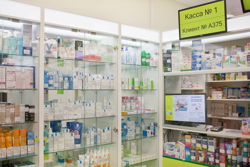 Windows with Medicines at the Drug Store Editorial Photo - Image of ...