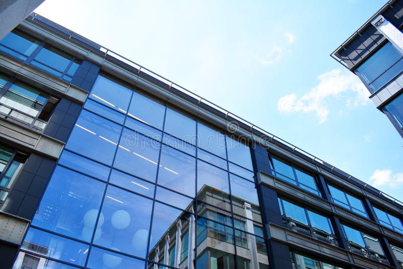 The Windows of a Modern Building for Offices Stock Photo - Image of ...