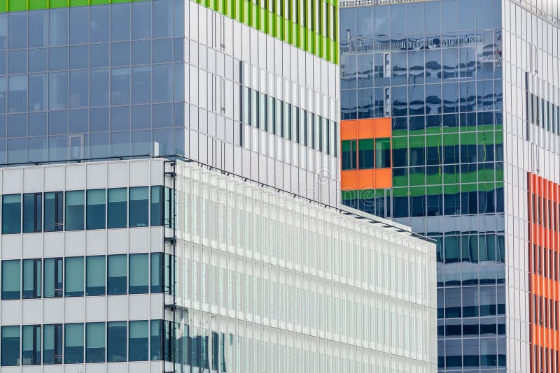 Windows of a Modern Business Building Exterior. Horizontal Image Stock ...