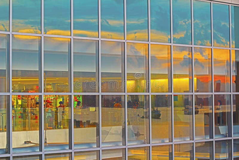 The Windows of Modern Business Building Hk Editorial Photography ...