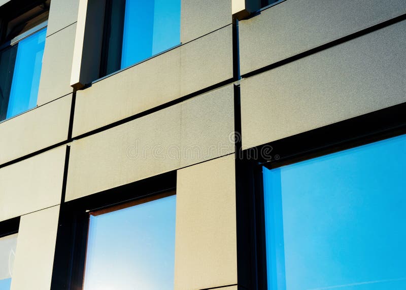 Windows of Modern Business Office Building Stock Photo - Image of ...