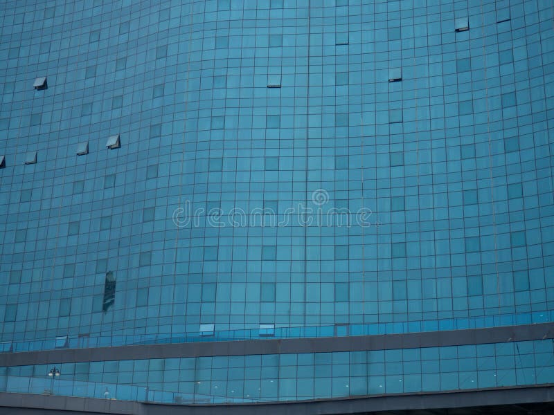 Windows of a Modern Hotel. Mirrored Blue Windows Editorial Photo ...