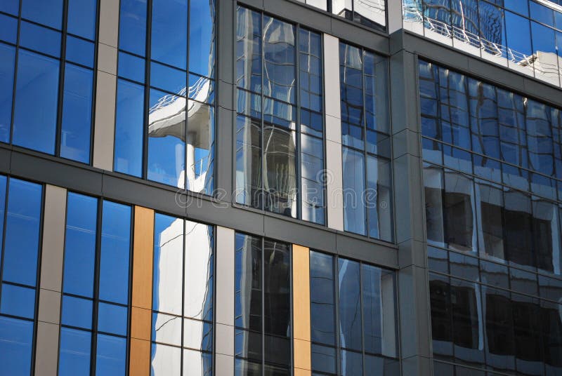 Windows of a Modern Office Building Stock Image - Image of building ...
