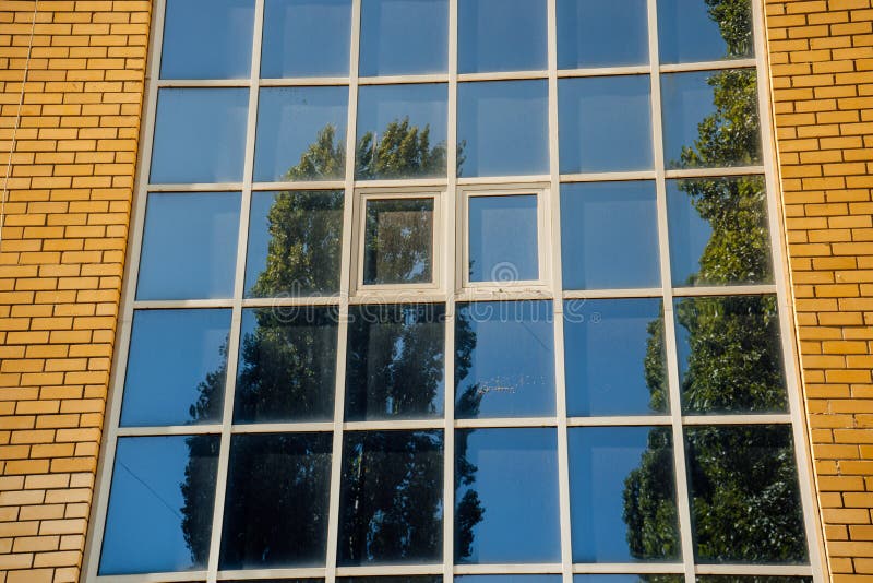Windows of Modern Office Building. Modern Architecture Bank Financial ...