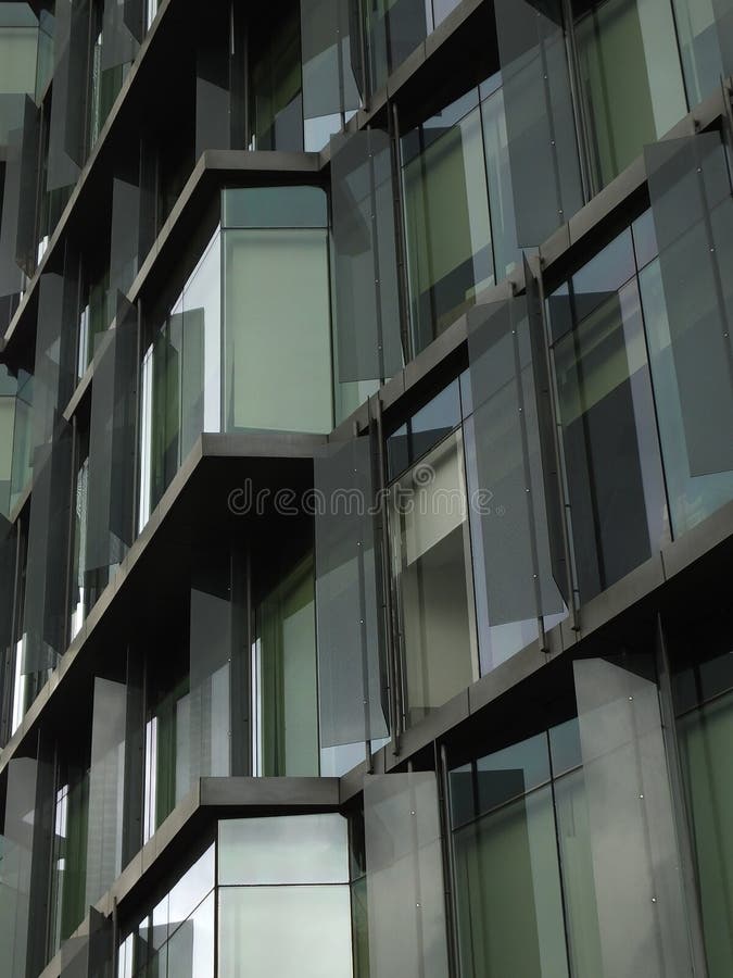 Windows On Modern Office Building Stock Image - Image of architecture ...