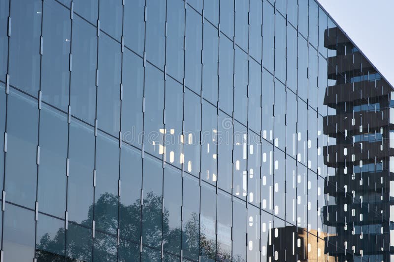 Windows of Modern Office Building in Japan Stock Image - Image of blue ...