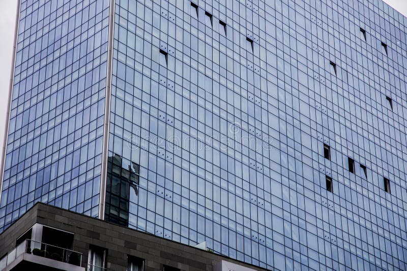 Windows of Modern Office Building Texture Seen from Below Stock Image ...