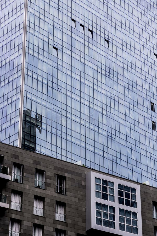 Windows of Modern Office Building Texture Seen from Below Stock Photo ...