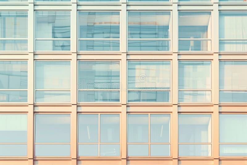 Windows of Modern Skyscraper Stock Illustration - Illustration of ...