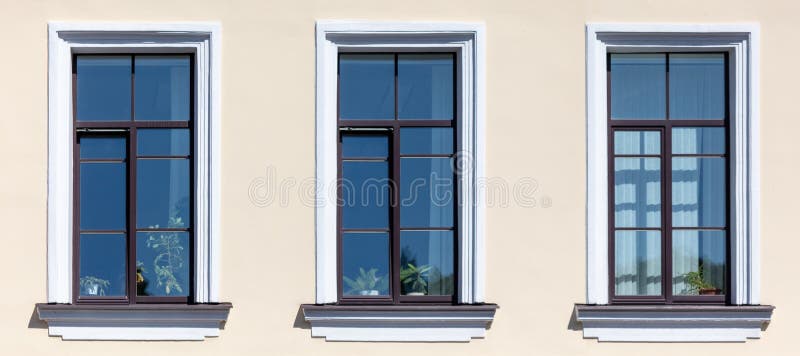 Windows in a Multi-story Building As a Background Stock Photo - Image ...