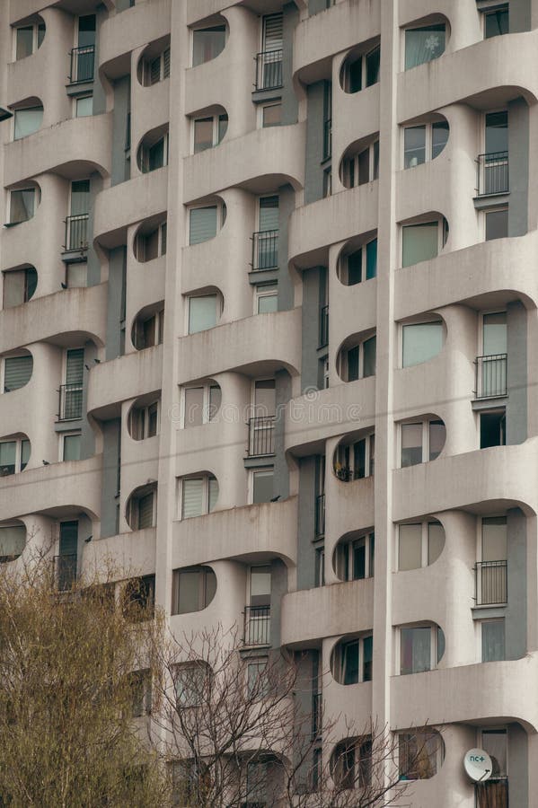 Windows of a Multi-story Building Stock Photo - Image of landmark, city ...